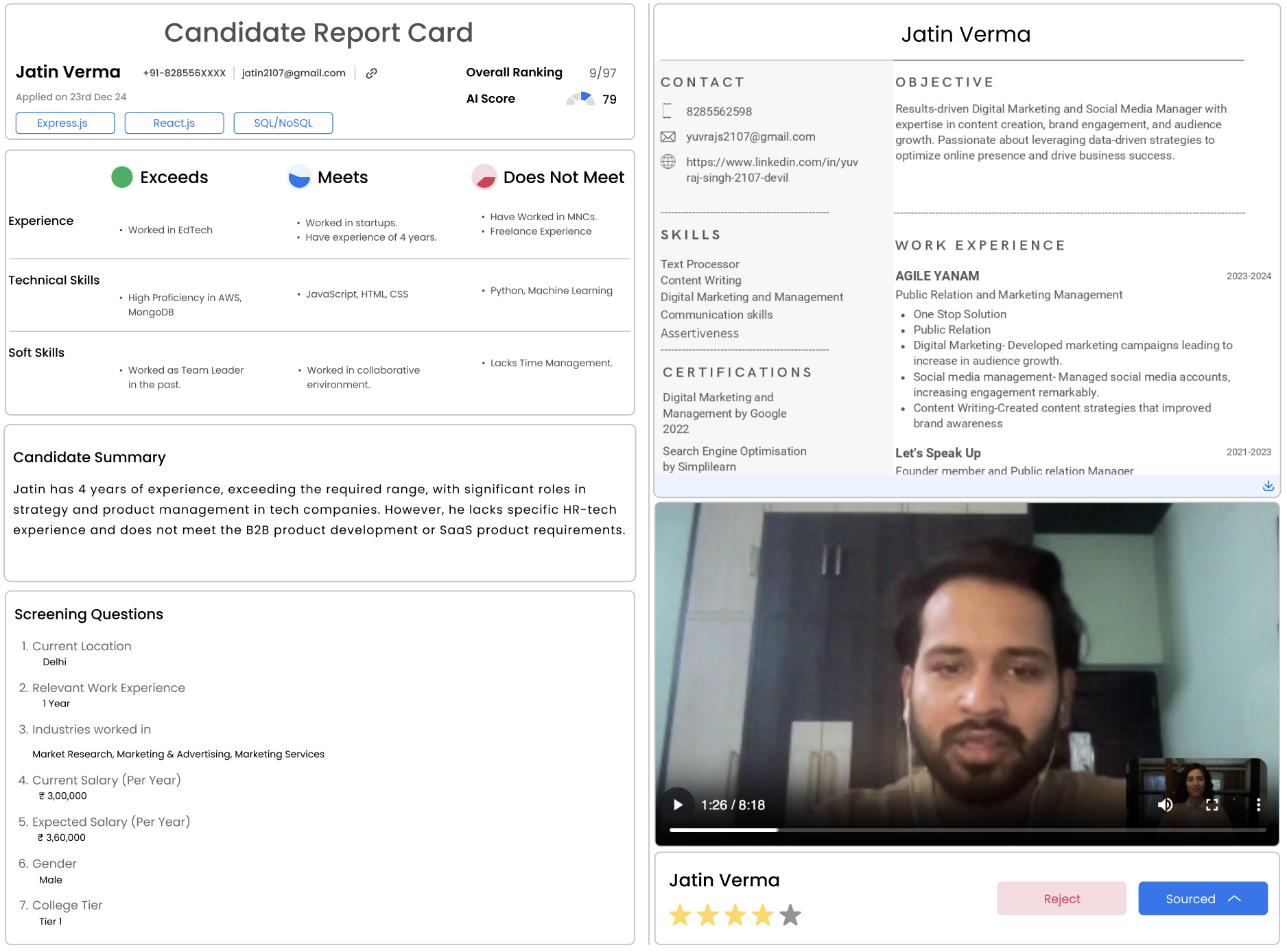hrGENie - AI-Powered Recruitment Assistant